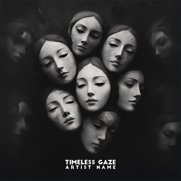 Timeless Gaze - Captivating Music Album Cover Art | Perfect For Spotify & ITunes