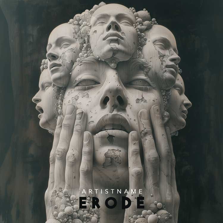 Erode - Dark Pop Music Album Cover Art | Perfect For Spotify & ITunes